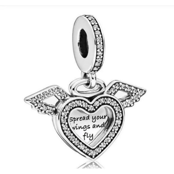 Jewelry | Heart And Angel Wings Dangle | Poshmark